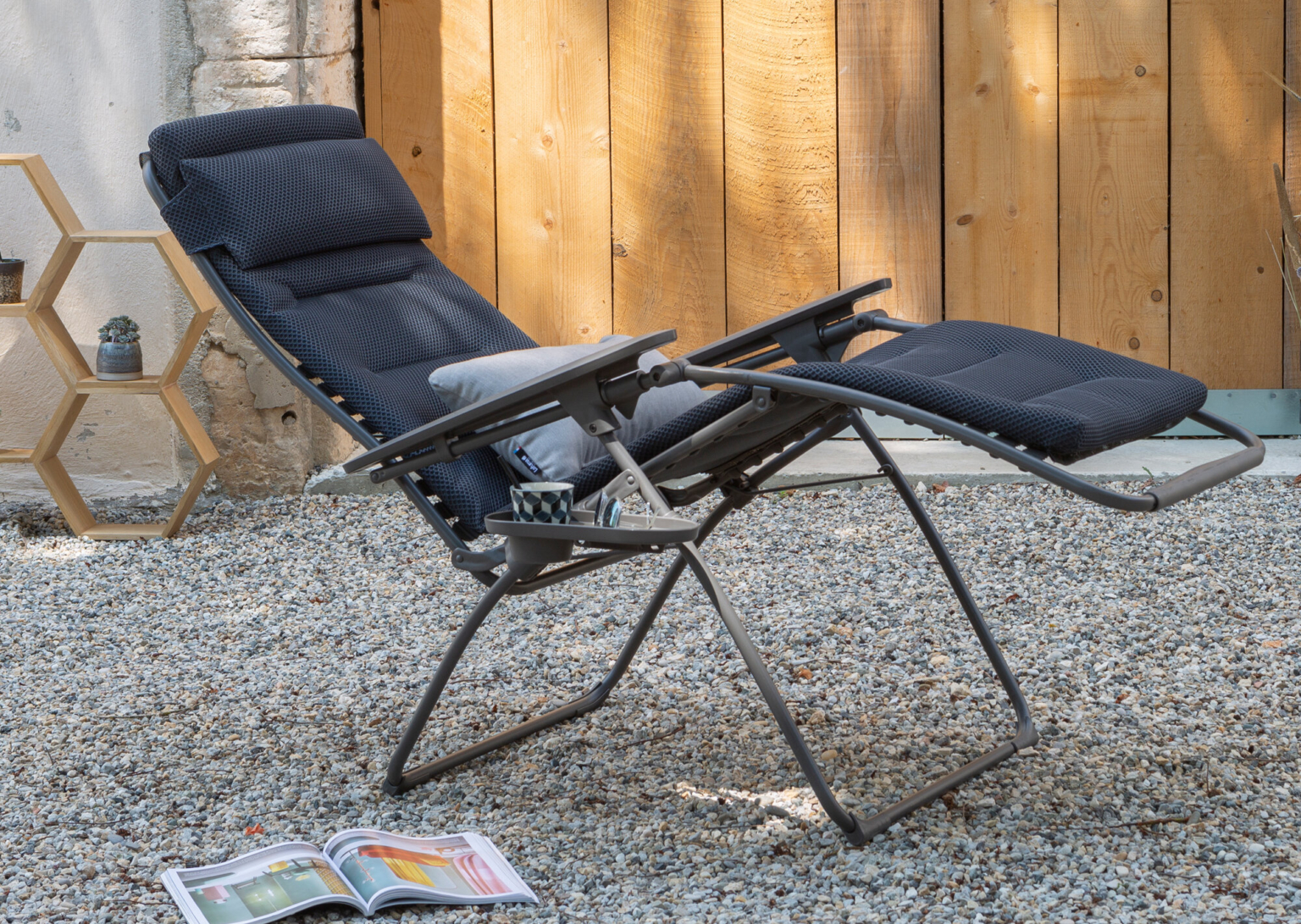 Solstol Futura Be Comfot Dark Grey - Parasoll Utemöbler